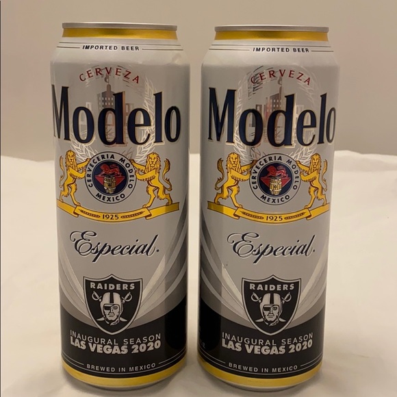 modelo | Other | Raiders Las Vegas Inaugural Set 2 Empty Can Modelo ...